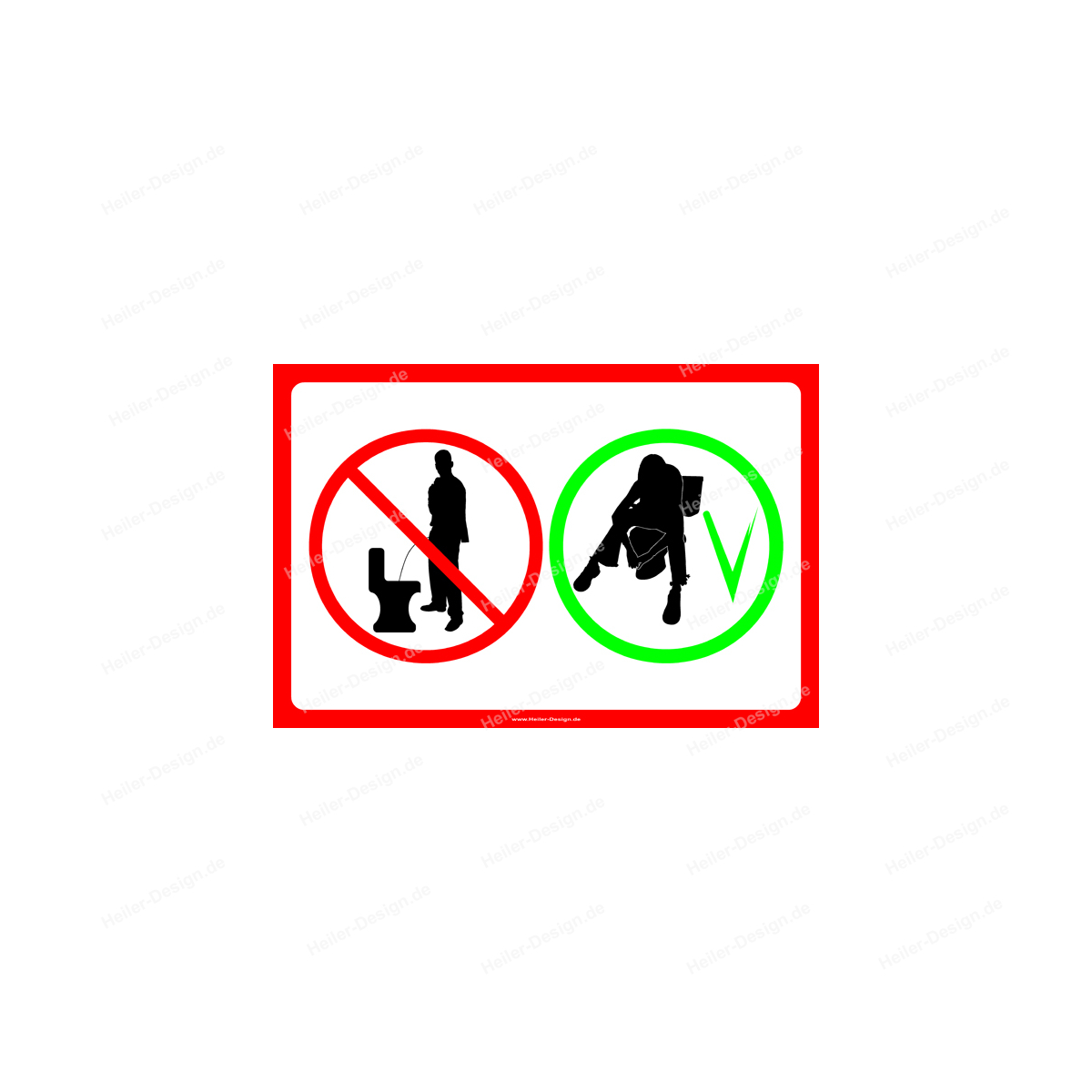 Schilder Verbotsschilder Schild Clo Klo Toiletten WC - Allerlei Druck ...