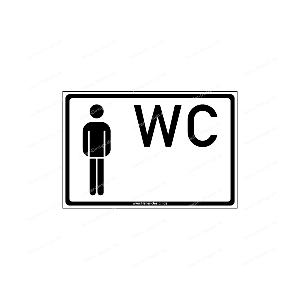 WC Herren - Allerlei Drucksachen, 3,99