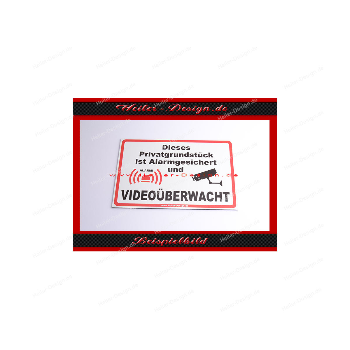 Schilder Verbotsschilder Schild Videoüberwachung - Allerlei Drucksach